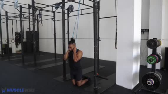 MuscleWiki - Band Crunch - Abdominals