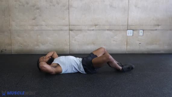 MuscleWiki - Frog Crunch - Abdominals