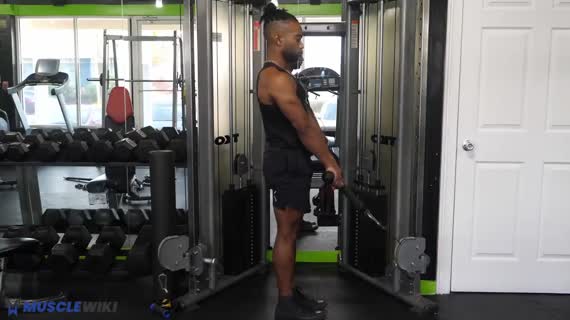 MuscleWiki - Cable Rope Upright Row - Shoulders