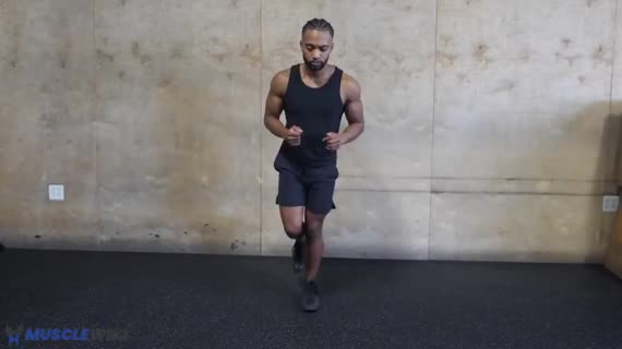 MuscleWiki - Cardio Single Leg Forward Hop - Calves