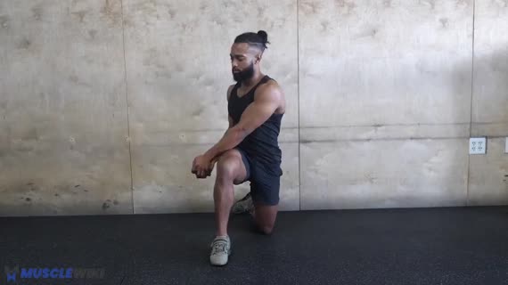 MuscleWiki - Dumbbell Half Kneeling Wood Chopper - Obliques