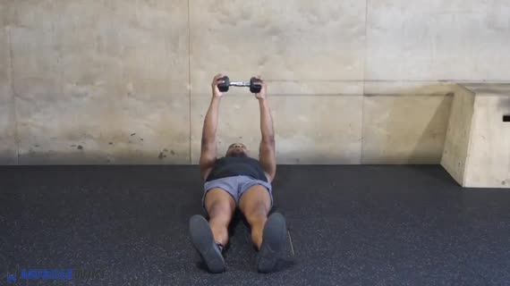 MuscleWiki - Dumbbell Situp - Abdominals