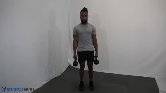 MuscleWiki - Kettlebell Conventional Deadlift (Double) - Glutes