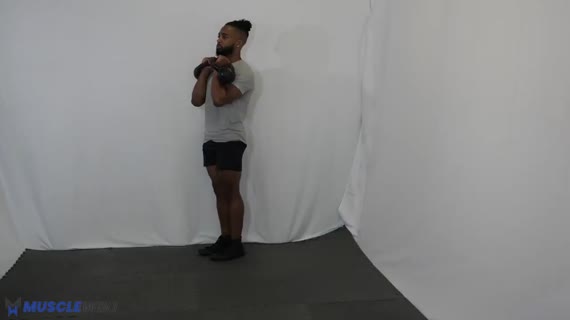 MuscleWiki - Kettlebell Front Rack Lateral Lunge (Double) - Glutes