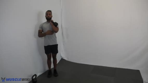 MuscleWiki - Kettlebell Front Rack Single Arm Lateral Lunge - Glutes