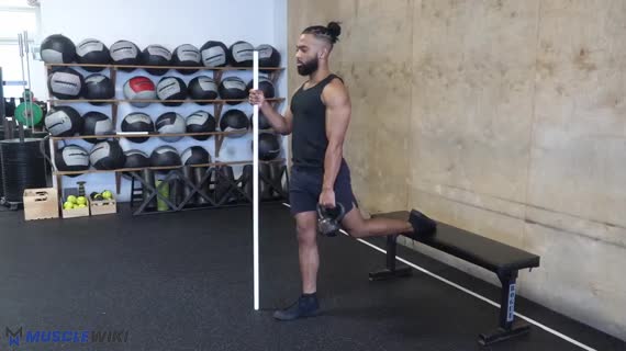 Guia do Exercício Kettlebell Assisted Bulgarian Split Squat - Treino ...