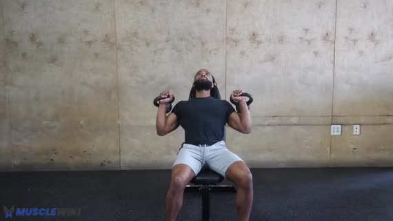 MuscleWiki - Kettlebell High Incline Bench Press - Chest