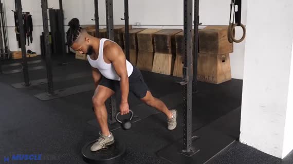 MuscleWiki - Kettlebell Quad Stomp - Quads