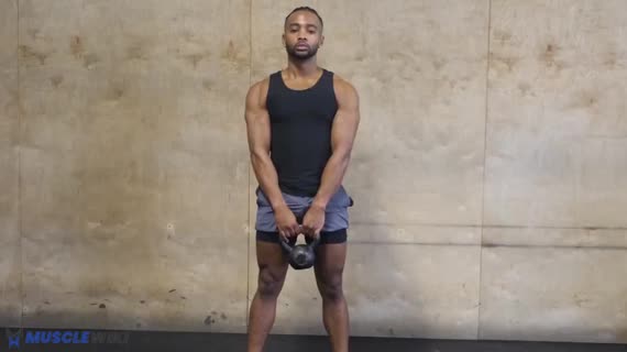 MuscleWiki - Kettlebell Upright Row Single - Lateral Deltoid