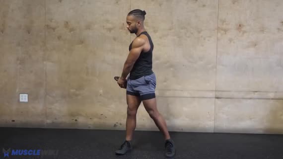 MuscleWiki - Kettlebell Wood Chopper - Obliques