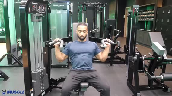 MuscleWiki - Machine Overhand Overhead Press - Front Shoulders