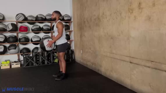 MuscleWiki - Medicine Ball Lateral Lunge Slam - Glutes