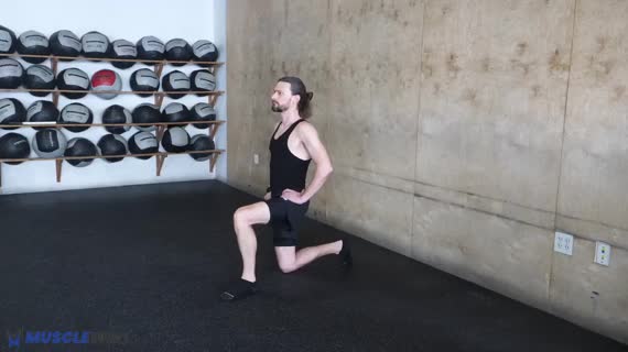MuscleWiki - Hip Flexor Stretch Kneeling Lunge 2 - Quads