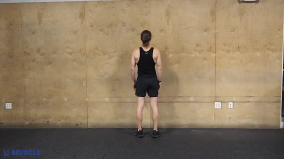 MuscleWiki - Shoulder Flexion Wall Stretch