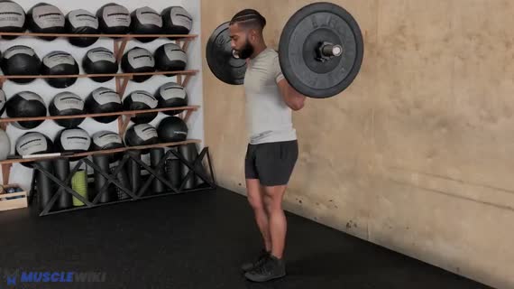 Barbell Lateral Lunge Zercher Squat Lateral