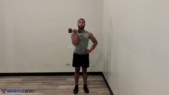 Dumbbell Single Arm Arnold Press Exercise Guide - Shoulders Workout ...