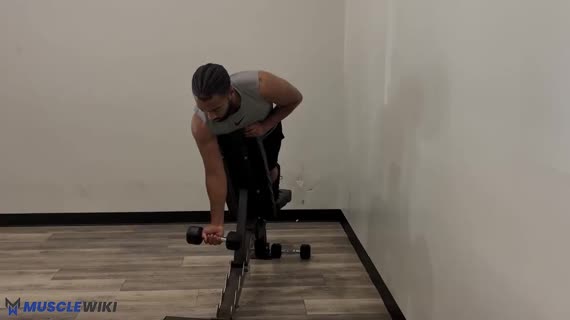 MuscleWiki - Dumbbell Single Arm Spider Curl - Biceps