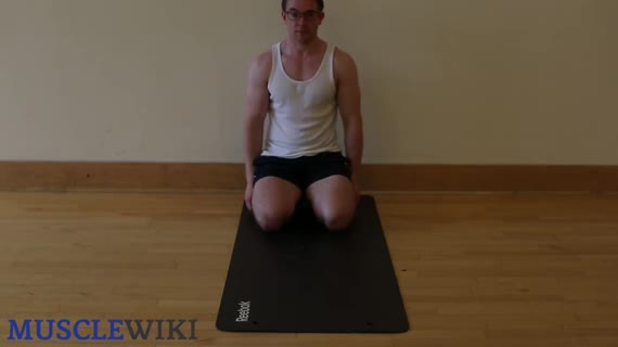 MuscleWiki - Lower back Stretch Variation One - Lower back