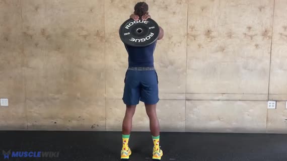 MuscleWiki - Plate Good Morning - Glutes