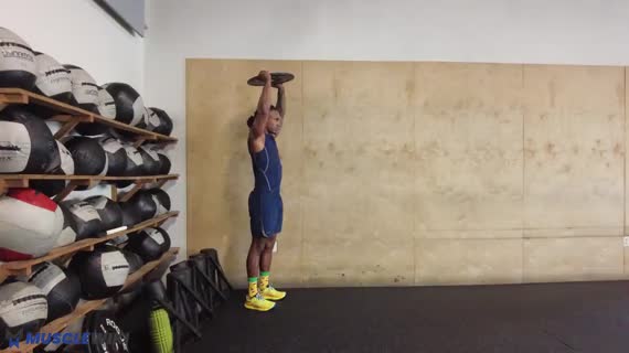 Overhead Plate Carry How To Do The Dumbbell Farmer's Walk