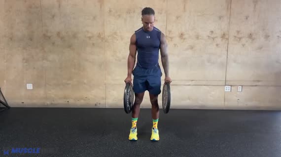 MuscleWiki - Plate Single Leg Pinch Grip Deadlift - Forearms