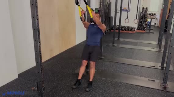 MuscleWiki - TRX Curtsy Lunge - Glutes