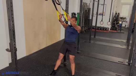 MuscleWiki - TRX Jumping Squat - Glutes