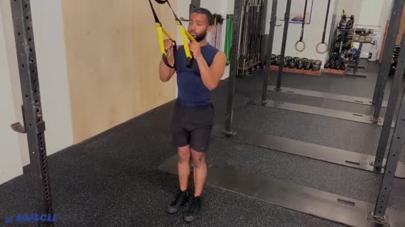MuscleWiki - TRX Reverse Lunge - Glutes