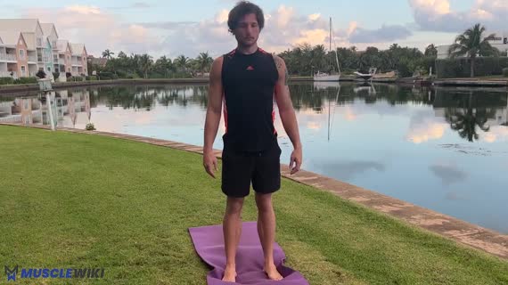 MuscleWiki - Standing Forward Bend - Hamstrings